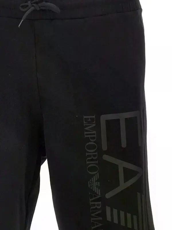 EA7 Core Identity Logo Elasticated Shorts - Black
