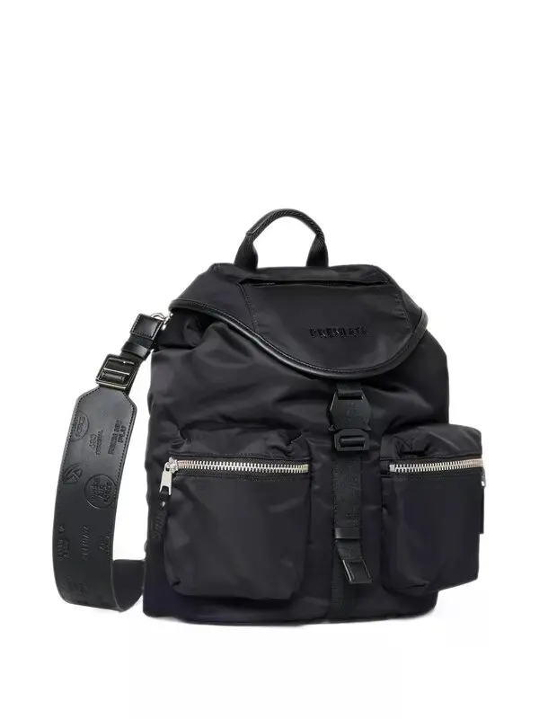 Premiata Buckled Backpack - Black