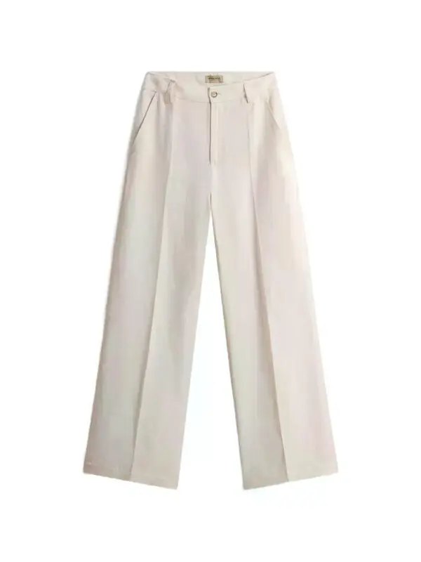 Woolrich Pressed-crease Trousers - White