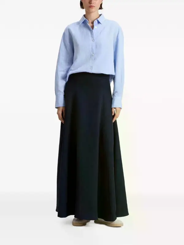 Woolrich Pleated Maxi Skirt - Blue