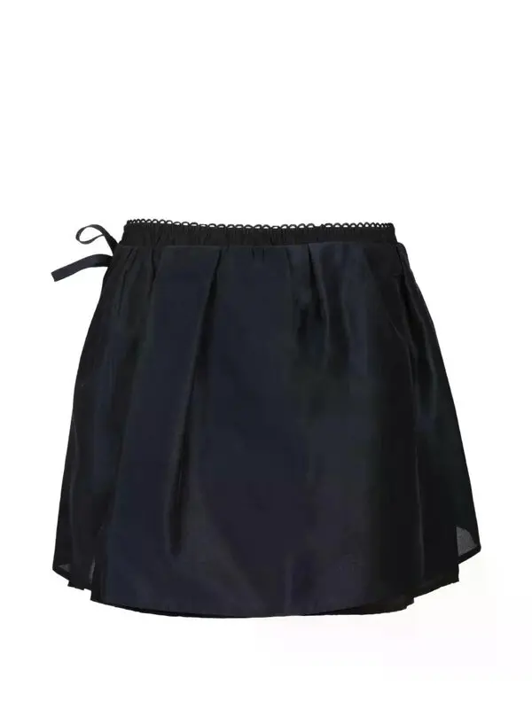 DUNST Layered Pleated Skirt - Black