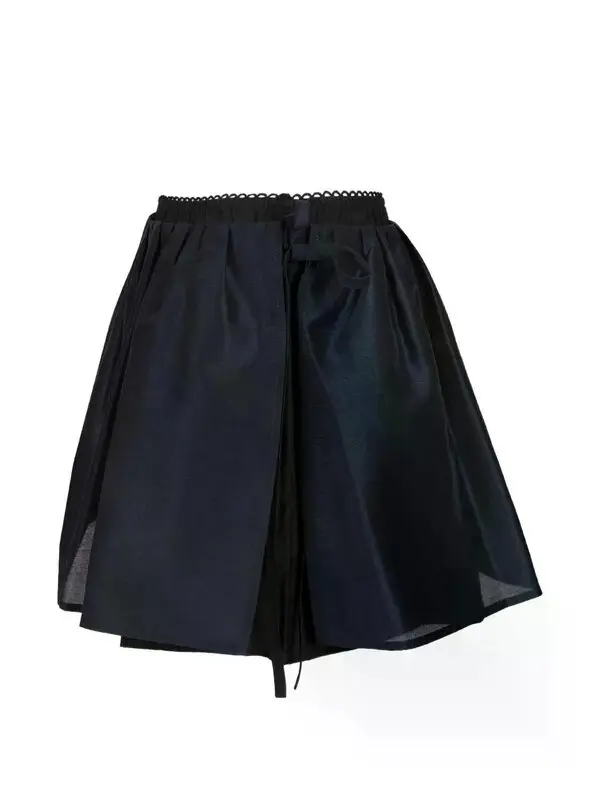 DUNST Layered Pleated Skirt - Black