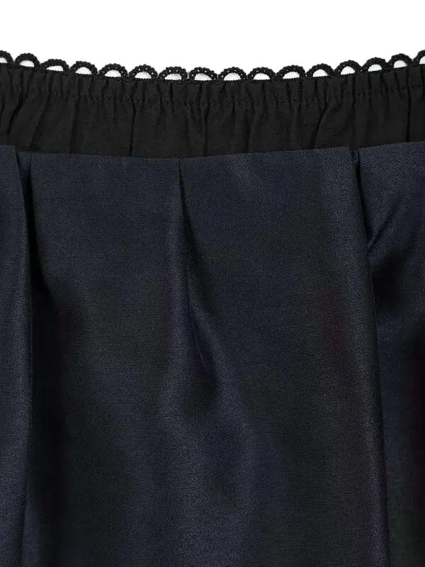 DUNST Layered Pleated Skirt - Black