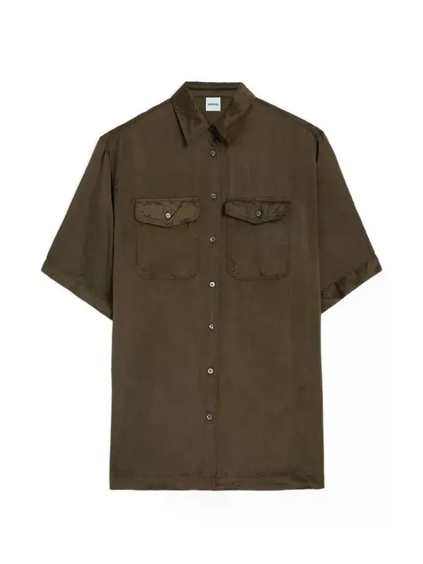 Aspesi Button Pocket Shirt - Green
