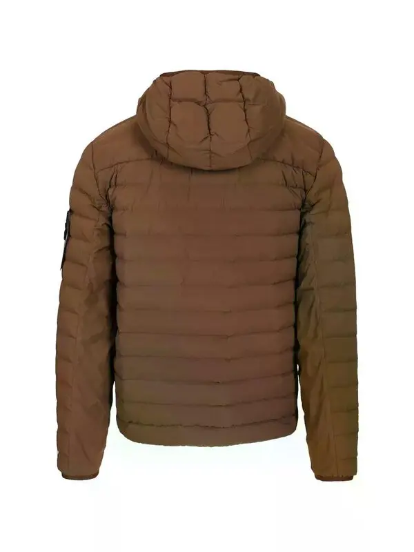 Stone Island Davis-tcc Hood Quilted Jacket - Brown