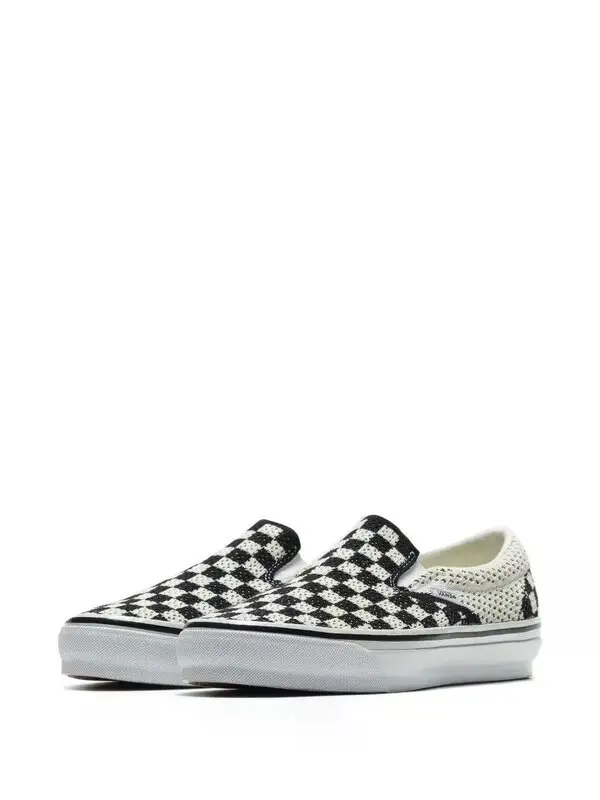 VANS Checkerboard Slip-on Sneakers - Black
