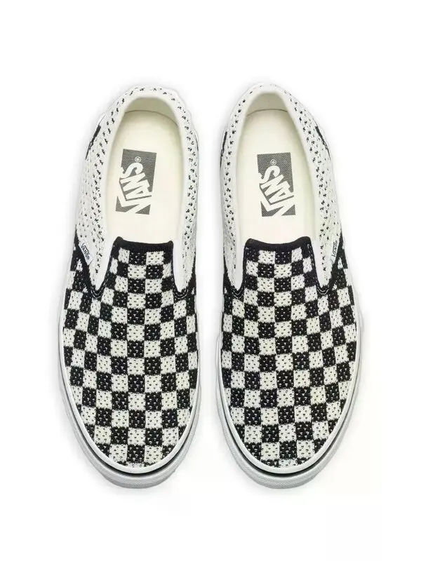 VANS Checkerboard Slip-on Sneakers - Black