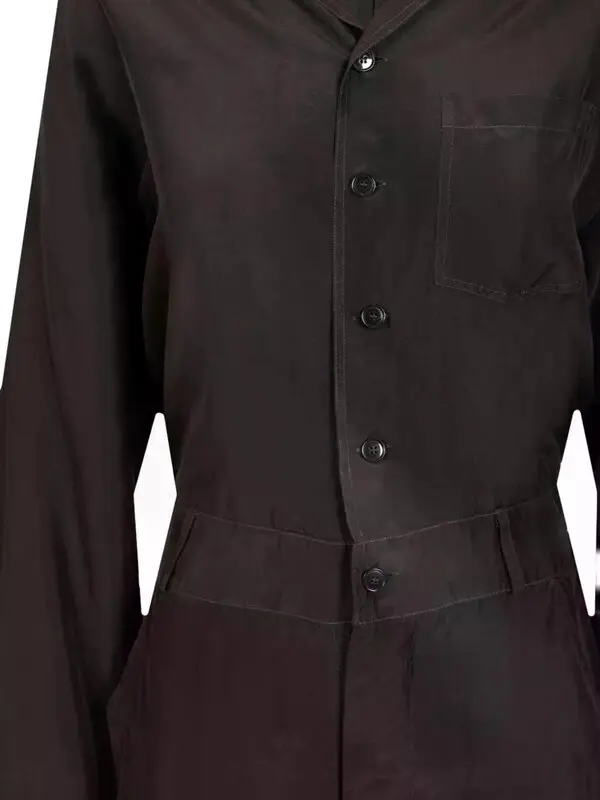 Barena Venezia Button Pure Silk Jumpsuit