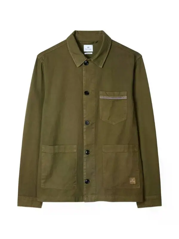 Paul Smith Stitch-stripe Shirt Jacket - Green