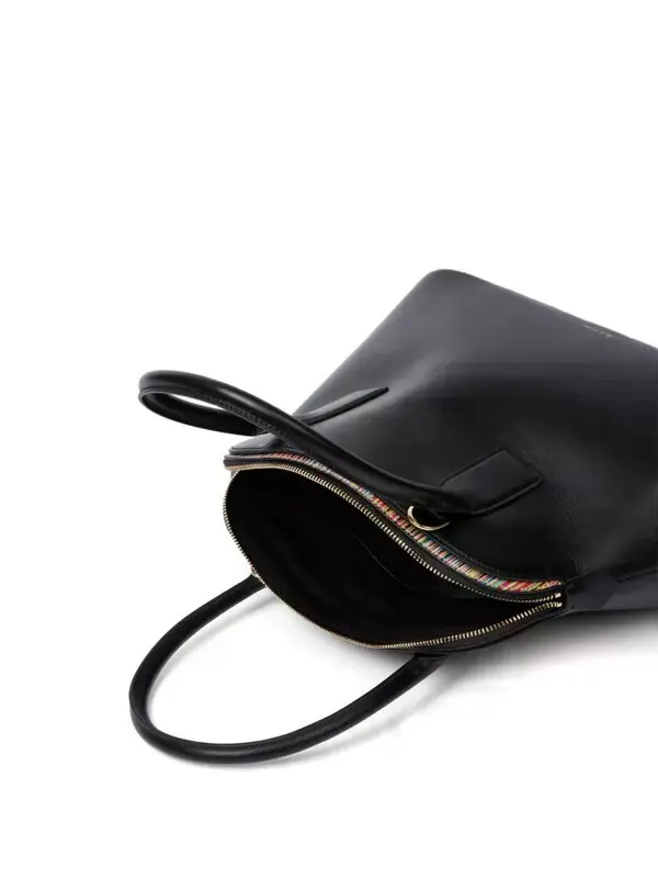 Paul Smith Signature Stripe Leather Tote