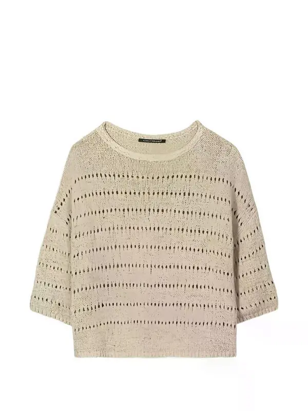 LUISA CERANO Patterned Knit Sweater