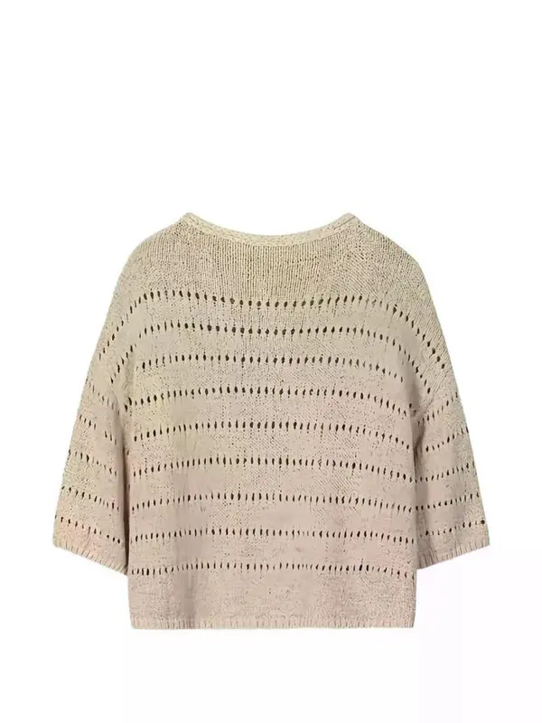 LUISA CERANO Patterned Knit Sweater
