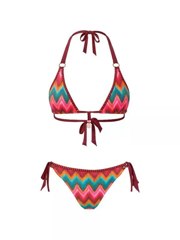 BANANA MOON Sima Nalika Chevron Bikini Bottom - Red