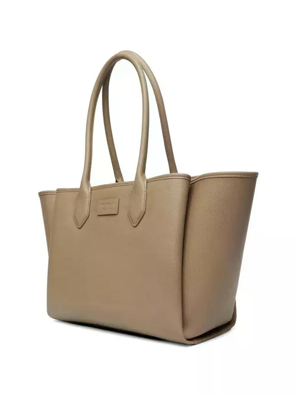 Emporio Armani Tote Bag With Logo Detail - Neutrals