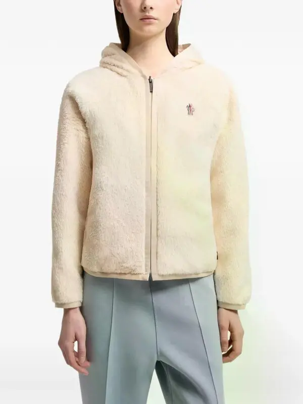 Moncler Reversible Polartec Hooded Zip-up Jacket - Neutrals