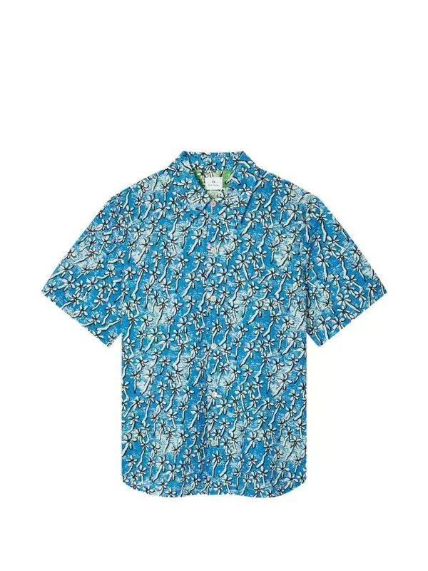 Paul Smith Floral-print Button-up Shirt - Blue