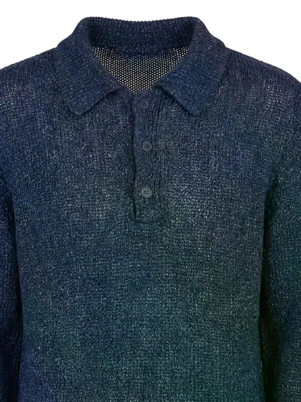SUNFLOWER Buttoned Polo Shirt - Blue