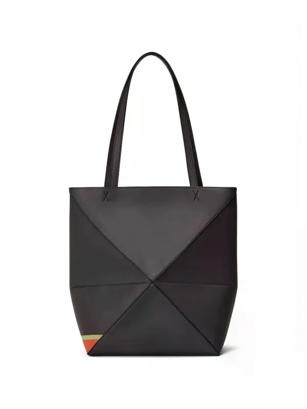 Loewe X Louis Wain Medium Futurism Cat Puzzle Fold Tote - Brown