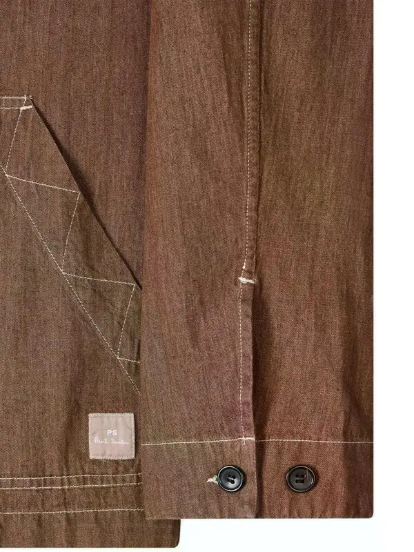 Paul Smith Buttoned Denim Jacket - Brown