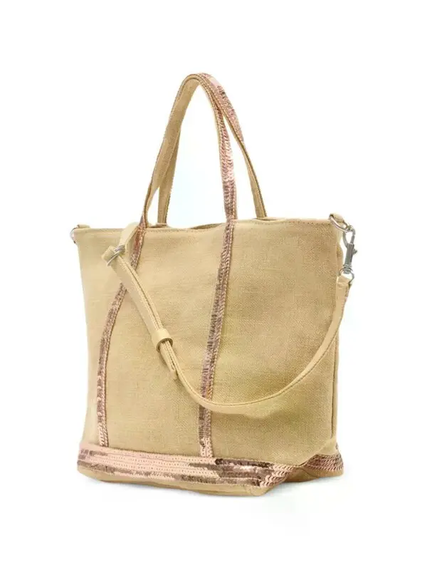 Vanessa Bruno Sequin Shopper Tote Bag - Neutrals