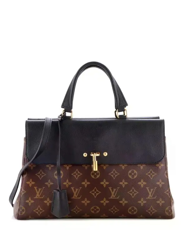LOUIS VUITTON Venus Handbag Monogram Canvas And Leather Satchel - Black