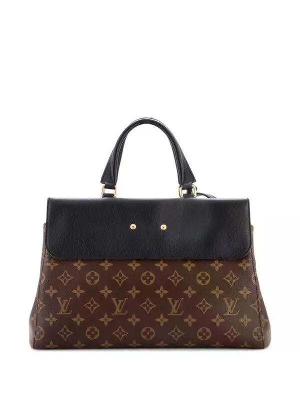 LOUIS VUITTON Venus Handbag Monogram Canvas And Leather Satchel - Black