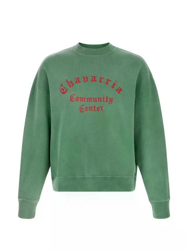 WILLY CHAVARRIA Hooligan Printed Sweatshirt - Green