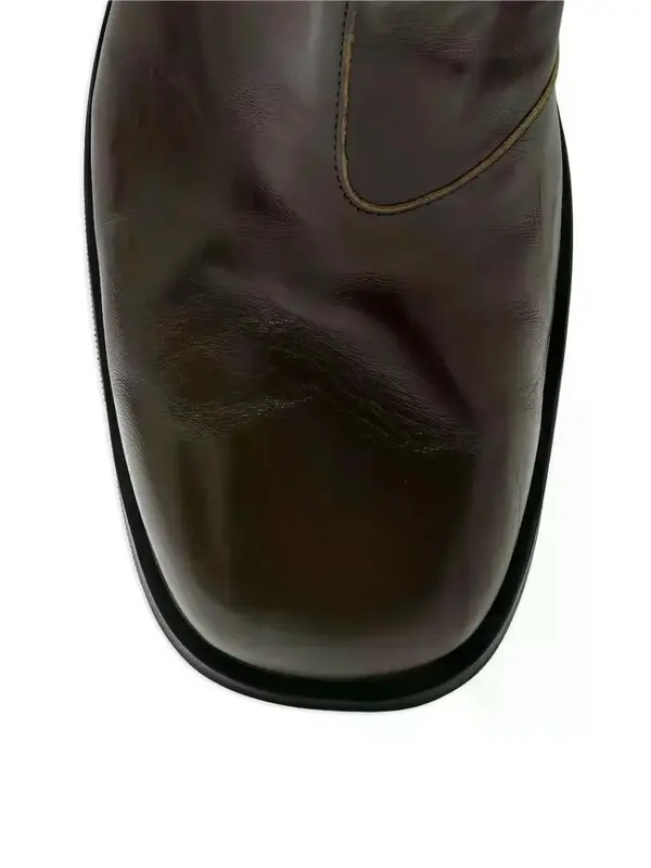 Our Legacy Square Toe Plate Boots - Brown