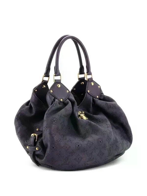 LOUIS VUITTON Mahina Leather Hobo Bag - Purple