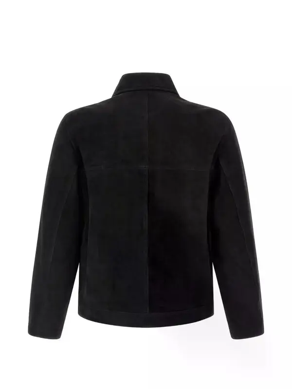 GIORGIO BRATO Suede Shirt Jacket - Black