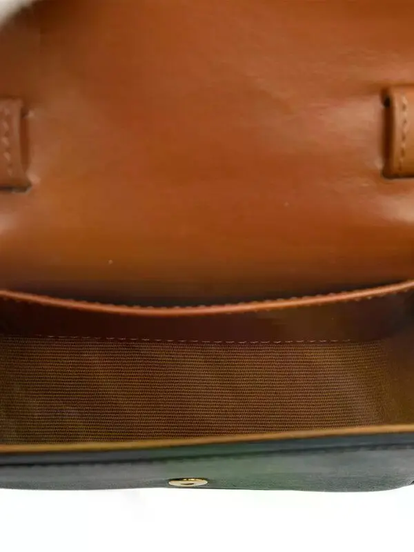 Celine 2022 Mini Triomphe Coated Canvas Claude Crossbody Bag - Brown