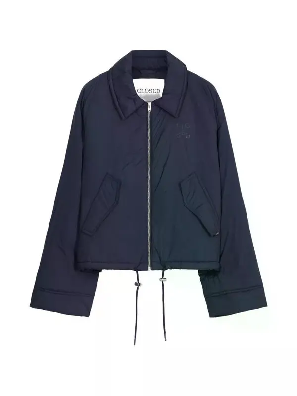 Closed Jacket With Logo Detail