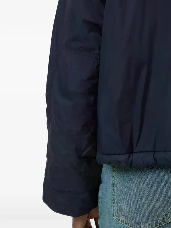 Closed Jacket With Logo Detail