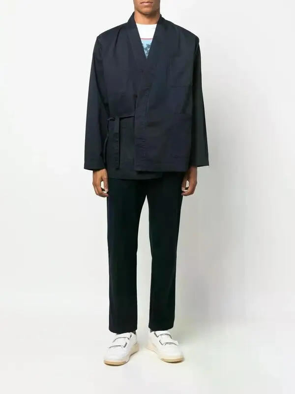 Universal Works Side-tie Denim Jacket - Blue