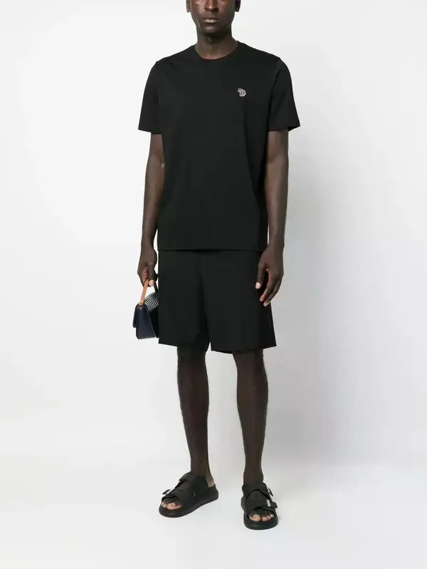 Paul Smith Zebra Logo-patch T-shirt - Black