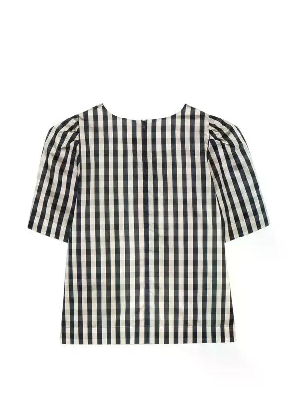 Baum Und Pferdgarten Minu Beaded Gingham Top