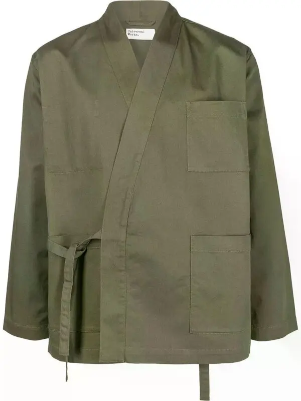 Universal Works Patch-pocket Worker Jacket - Green