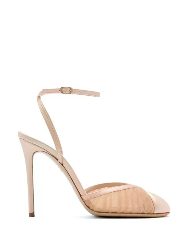 ANDREA WAZEN Emma Pumps With Ankle Strap