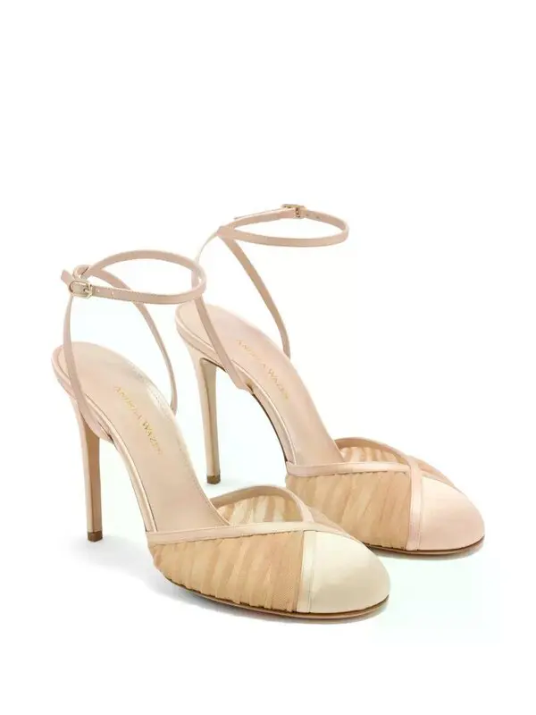 ANDREA WAZEN Emma Pumps With Ankle Strap