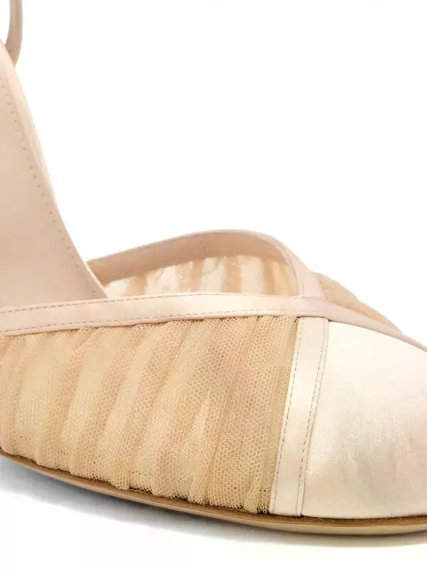 ANDREA WAZEN Emma Pumps With Ankle Strap