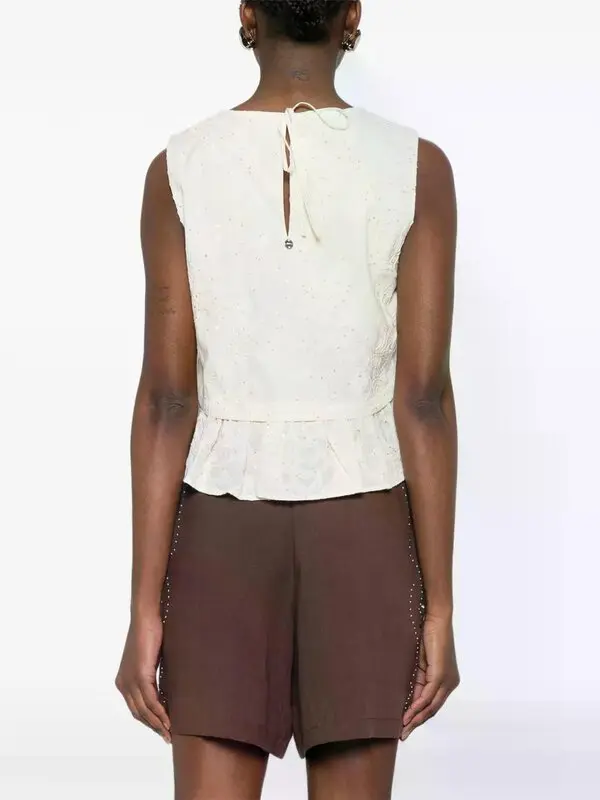 Liu Jo Floral Sequin Blouse