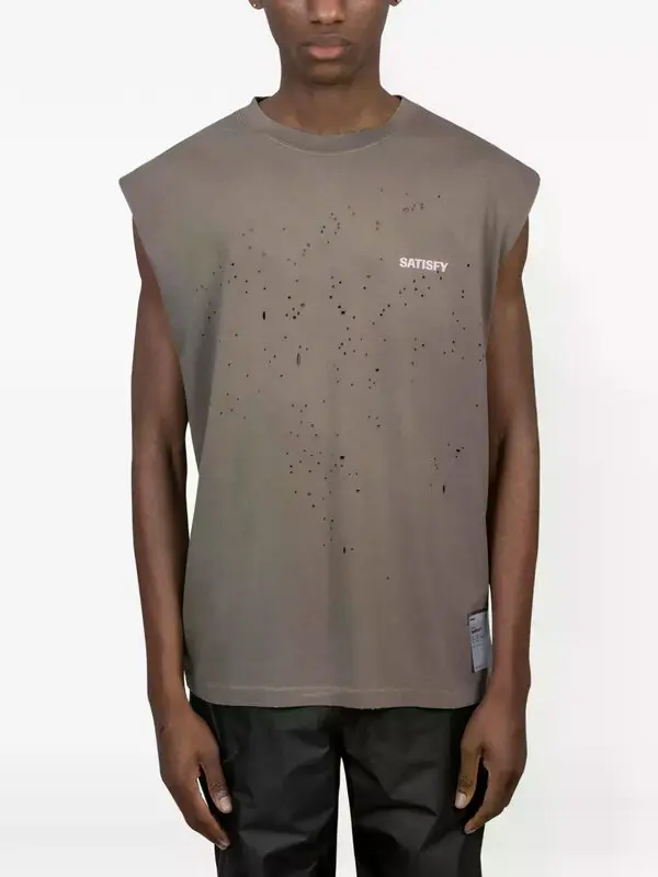 Satisfy Mothtech Distressed Vest - Neutrals