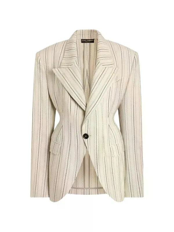 Dolce & Gabbana Single-breasted Striped Jacket