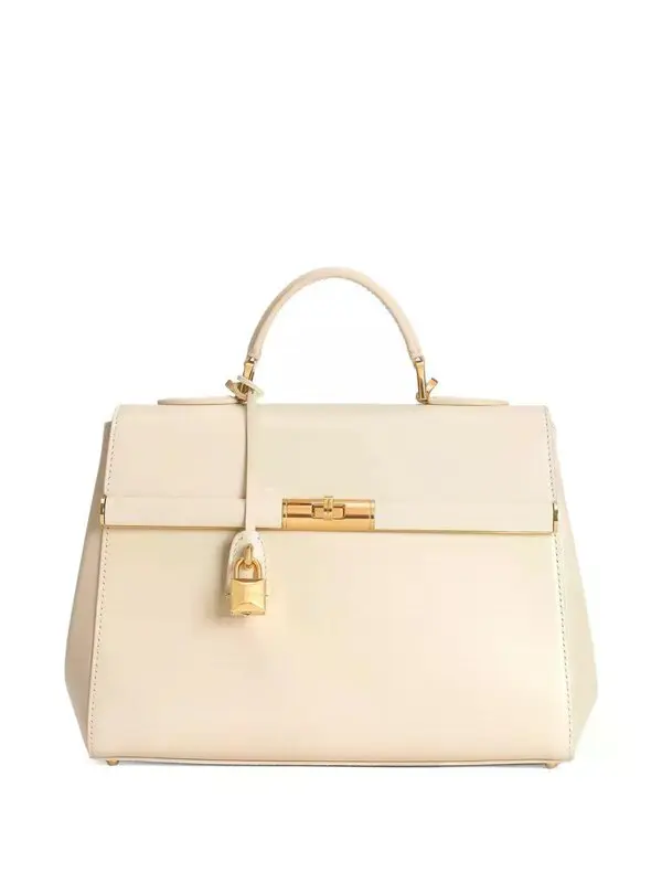 Dolce & Gabbana Marlene Handbag In Palmellato Calfskin - Neutrals