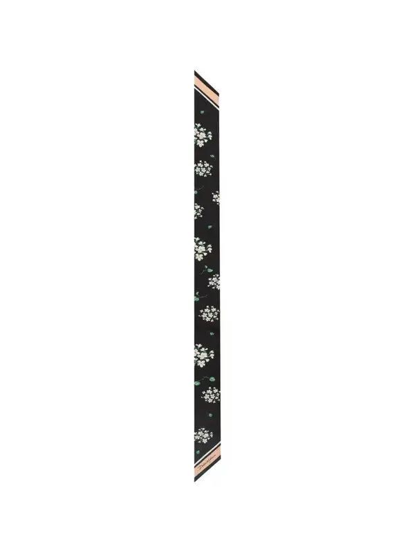 Dolce & Gabbana 6x100 Geranium-print Silk Twill Bandeau Scarf
