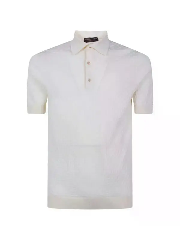 FILIPPO DE LAURENTIIS Textured Polo Shirt