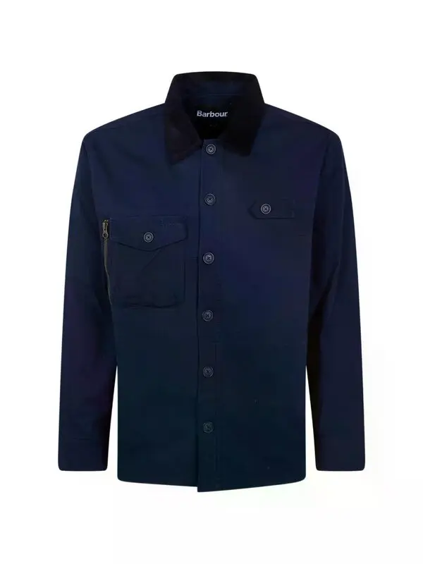 Barbour Corduroy-collar Shirt Jacket - Blue