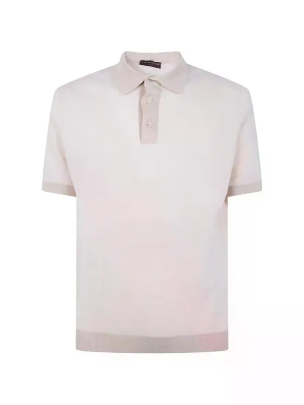 FILIPPO DE LAURENTIIS Short-sleeve Polo Shirt - Neutrals