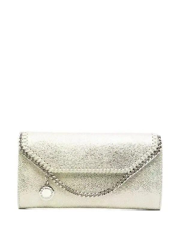 Stella McCartney Falabella Logo-charm Clutch - Grey