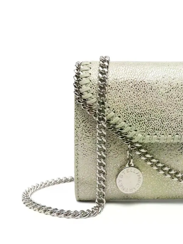 Stella McCartney Falabella Logo-charm Clutch - Grey